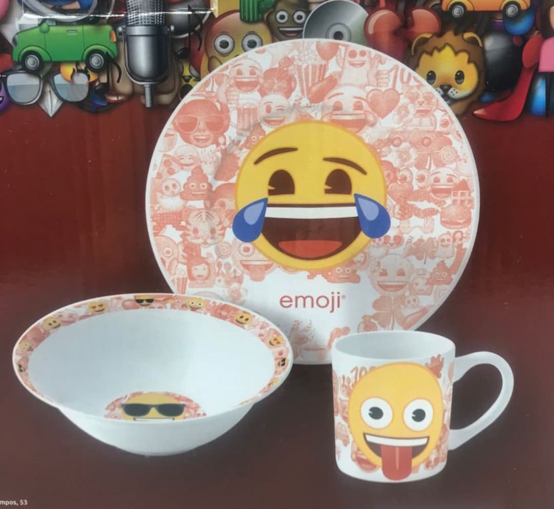 Dinnerware Funny Emoji Stor Set Ceramic Emoji Set,new Item - Etsy