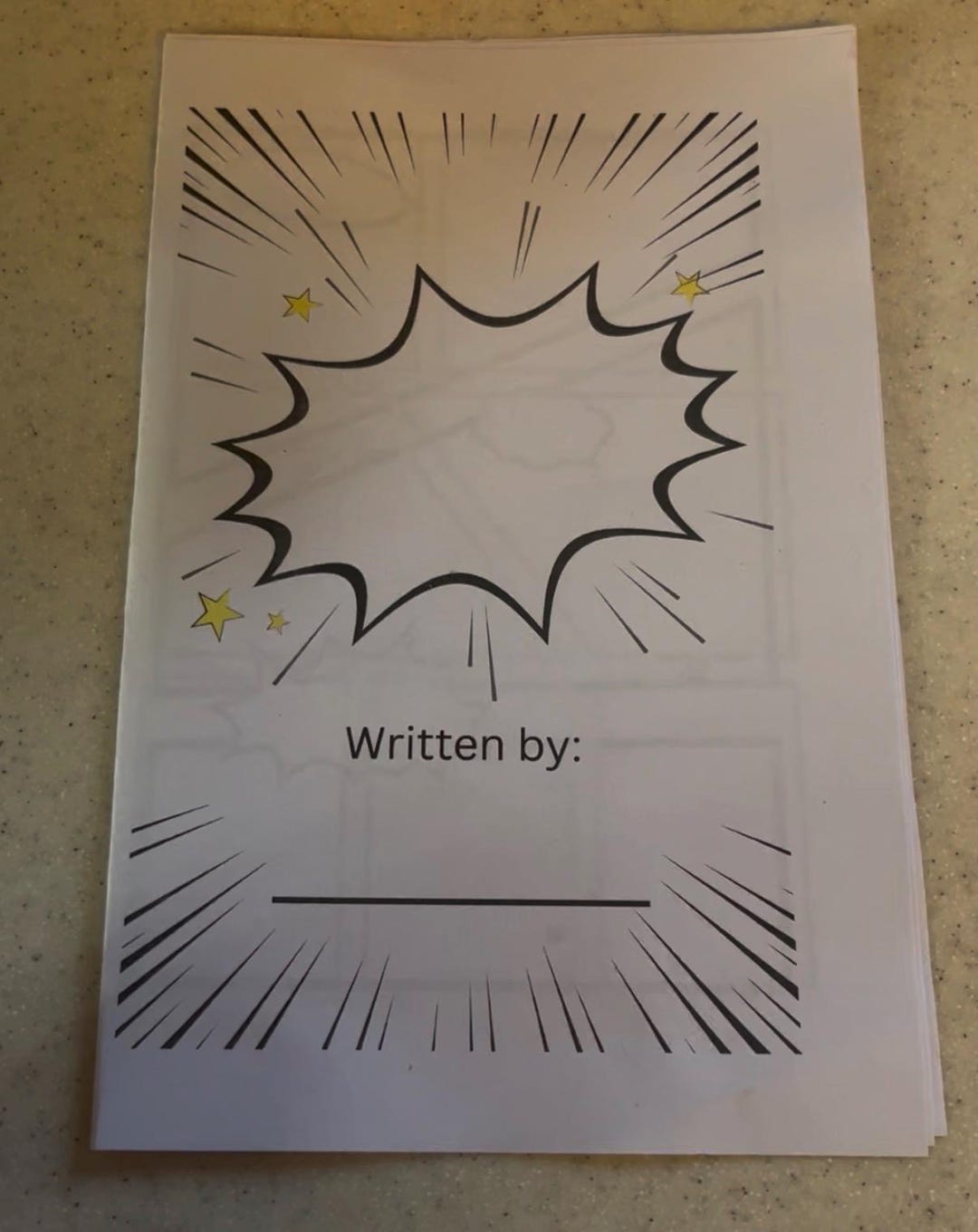 Print @ Home- Blank Comic Book- 5.5x8.5- PDF- Instant Download ...