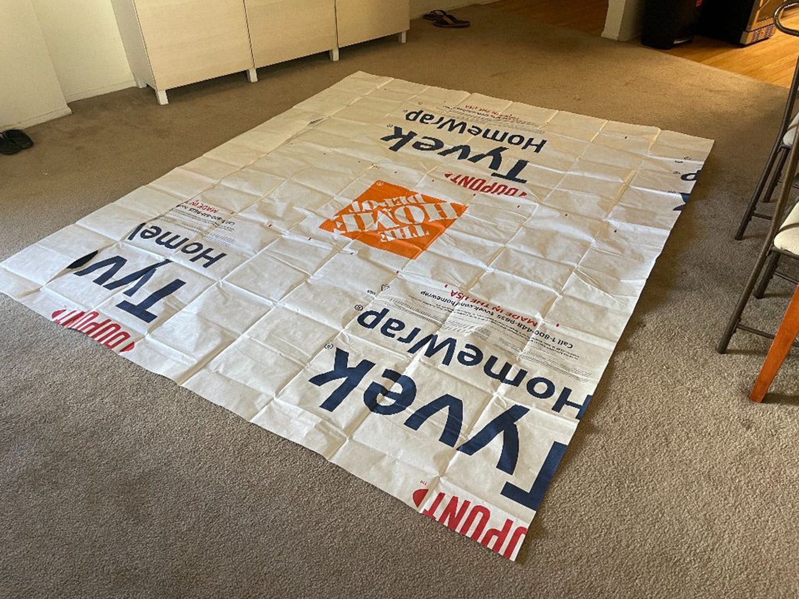 6 X 8 Ft. Dupont TYVEK Homewrap Sheet Moisture Vapor Barrier - Etsy