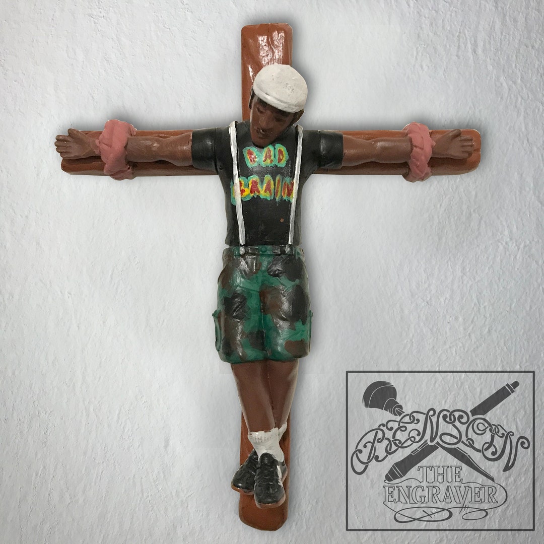 Crucified Skinhead - Black Hardcore Punk - Wall Decoration 049 - Etsy