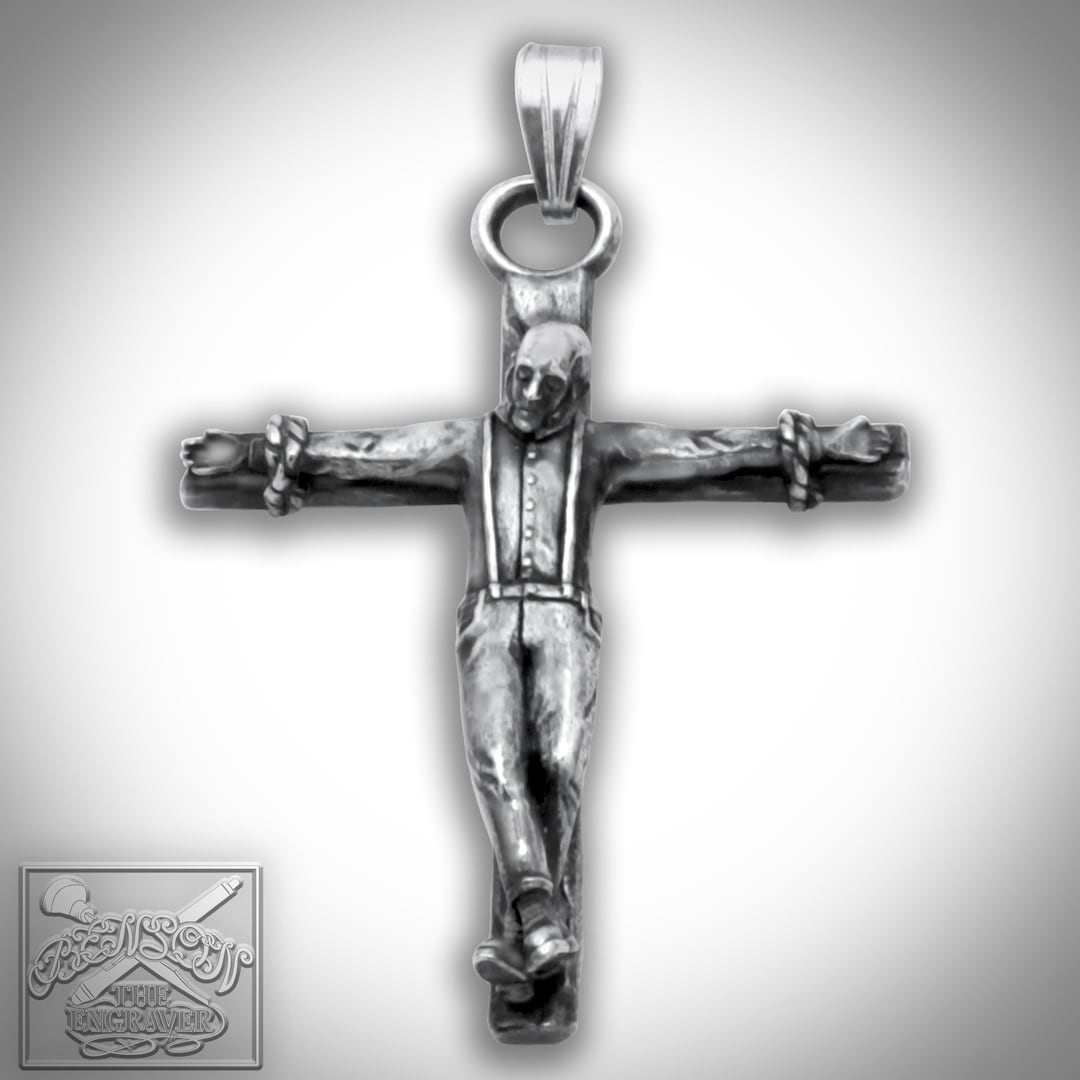 Pendant "crucified Skinhead" - Sterling Silver - Skinhead - Cross ...