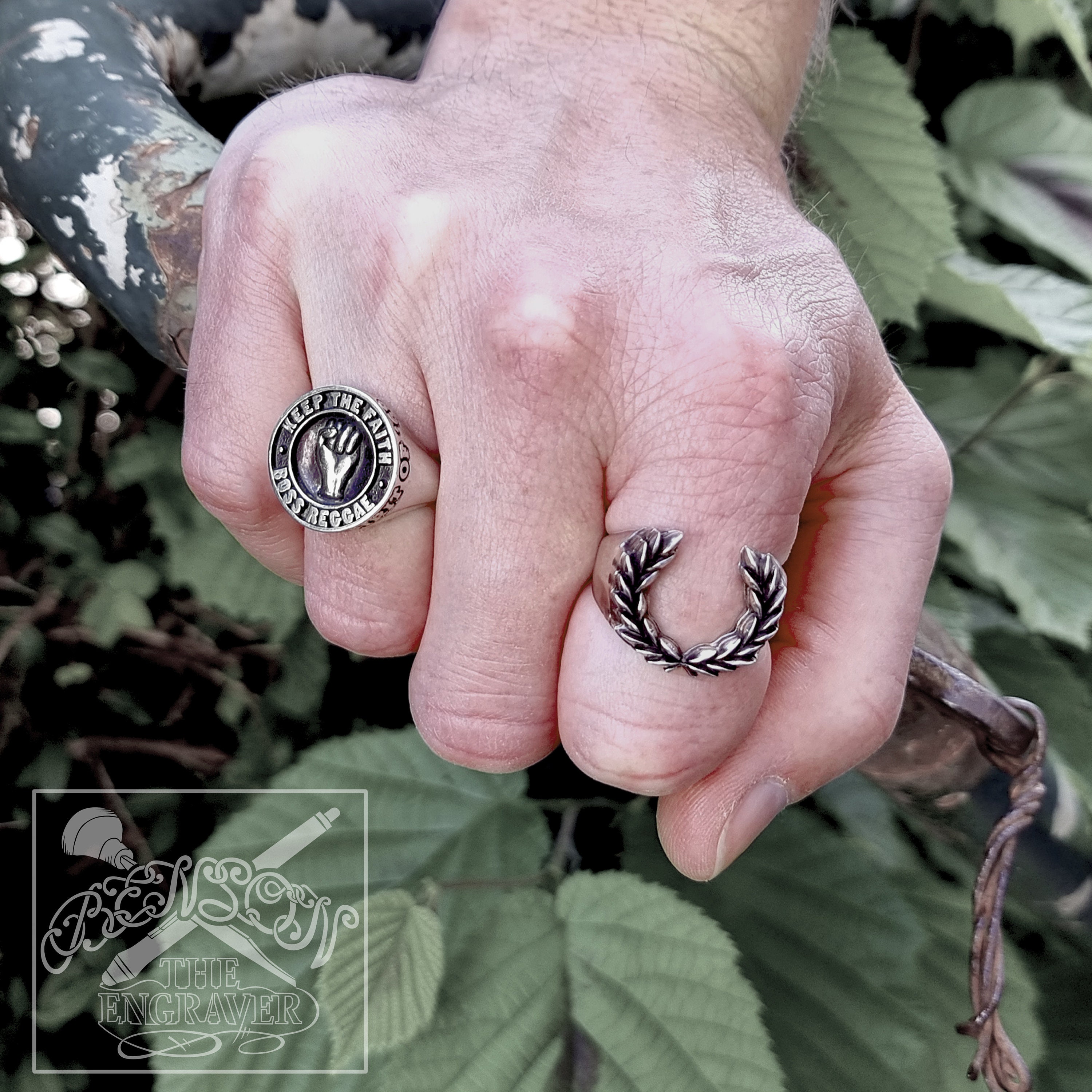 Ring laurel wreath Silber 925 Siegelring - Etsy.de