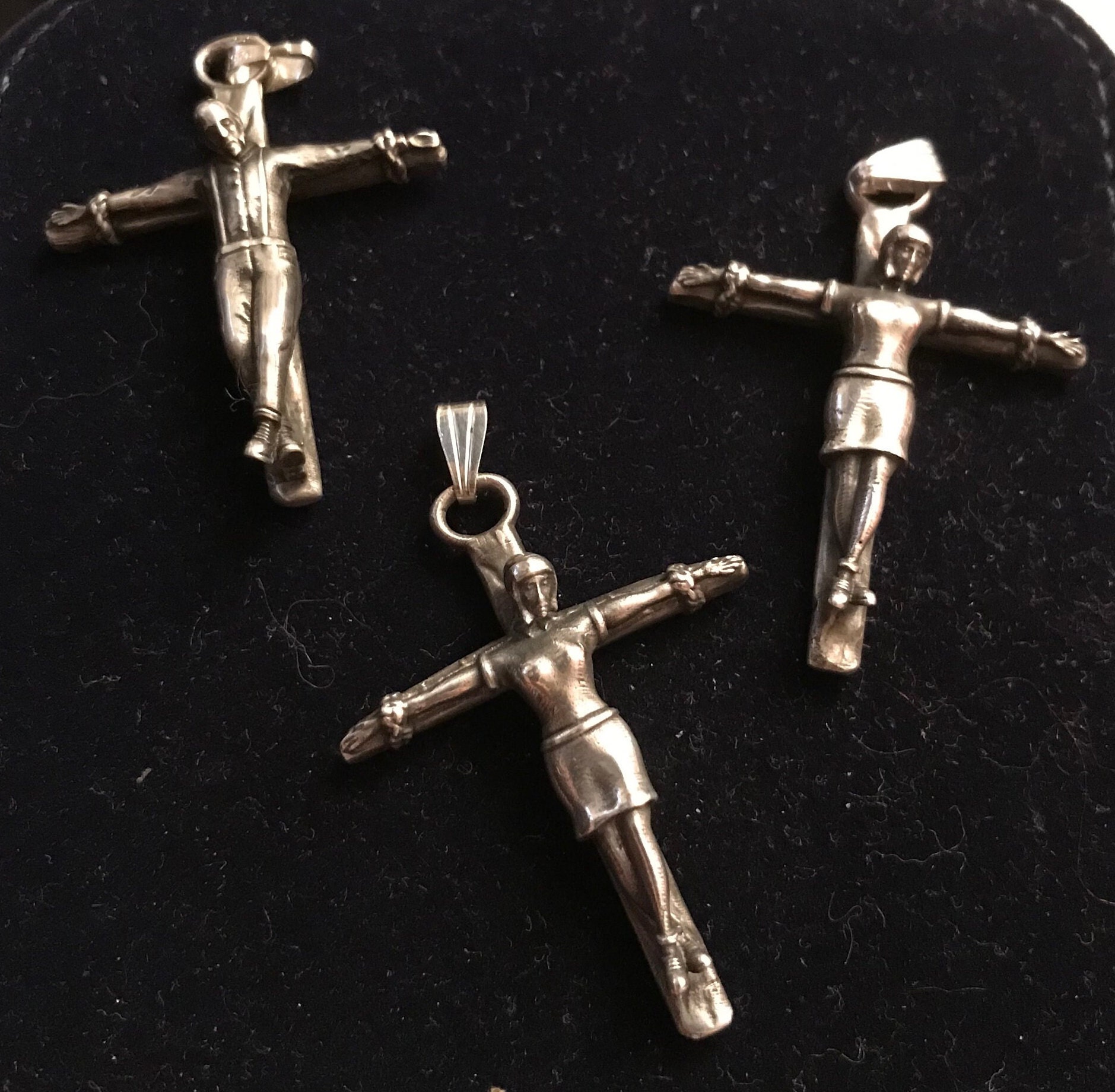 Pendant crucified Skinhead Sterling Silver Skinhead Cross Trinket - Etsy