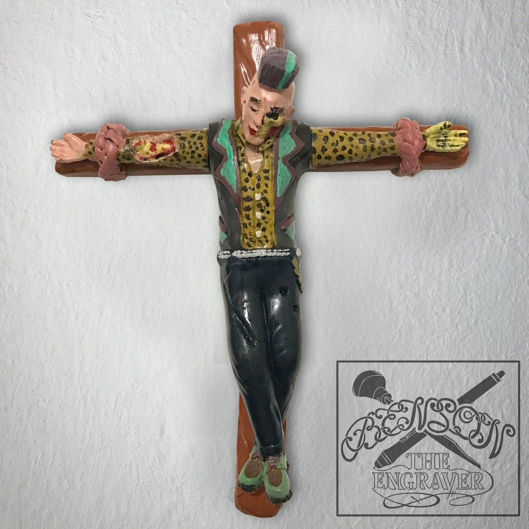 Crucified Skinhead Psychobilly Wall Decoration 052 - Etsy