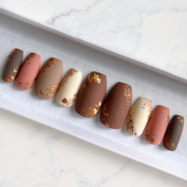 Matte Fake Nails - Etsy