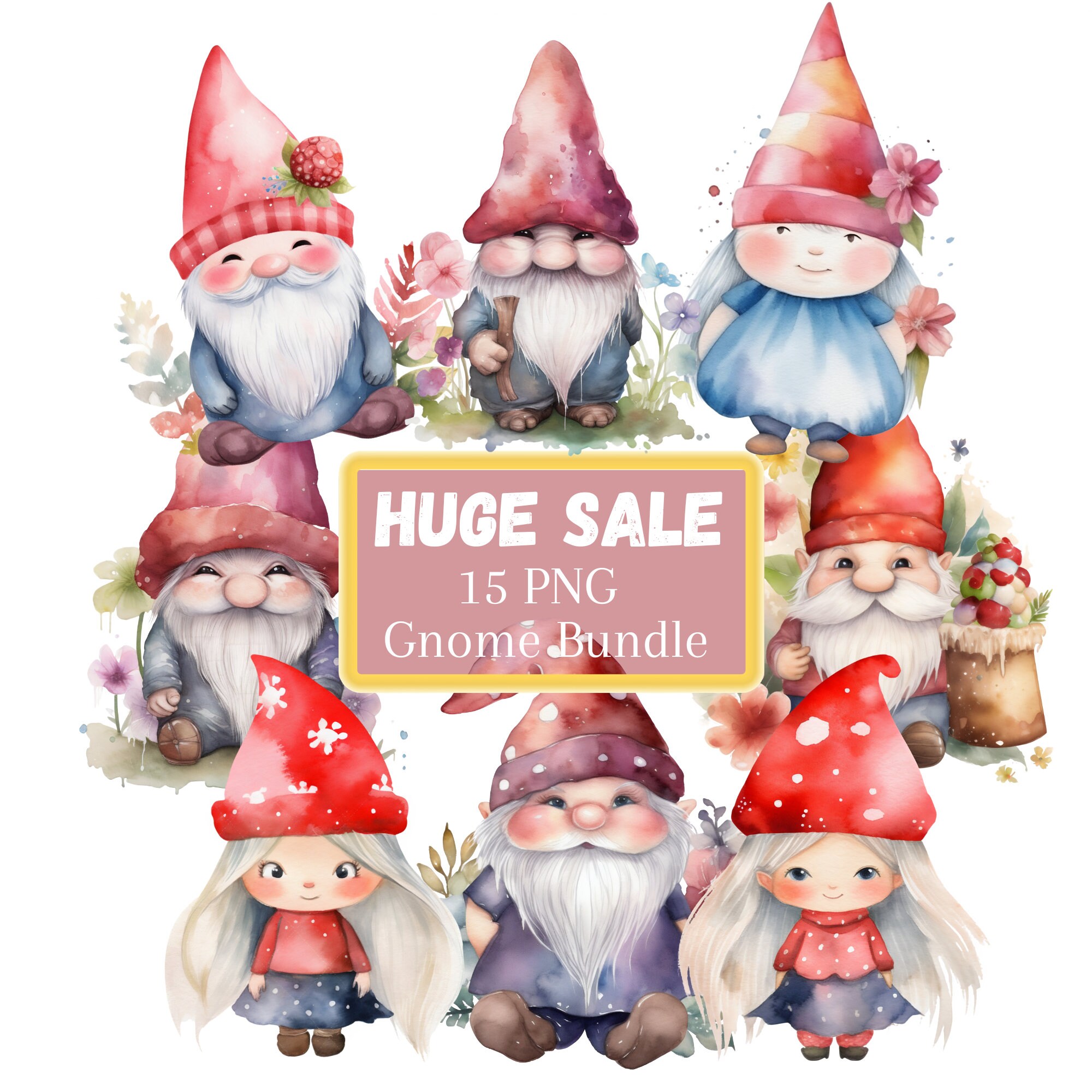 Gonk Clipart Bundle 15 High-resolution PNG Images, Digital Prints ...