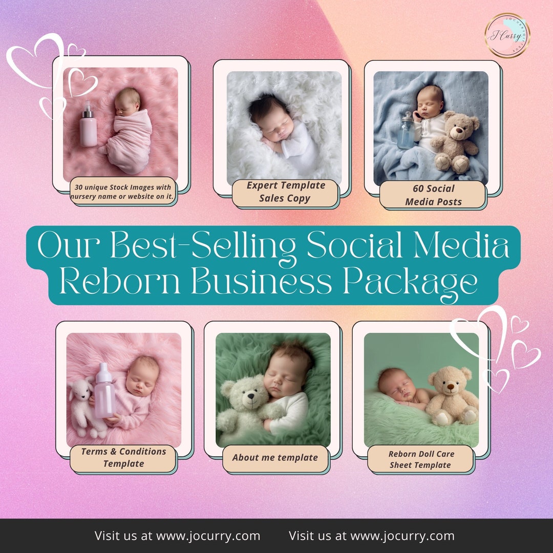 Ultimate Reborn Doll Branding Package Boost Sales 60 Social - Etsy