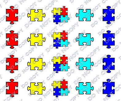 Autism Awareness Nail Art Autism Nail Decals Autism - Etsy