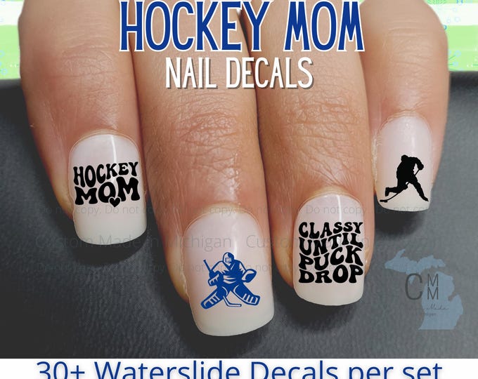 NHL Team Logo Nails - Etsy