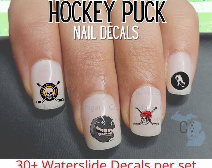 NHL Team Logo Nails - Etsy
