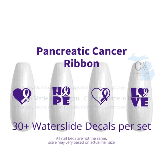 Pancreatic Cancer Ribbon Cancer Survivor Ribbon Testicular - Etsy