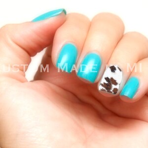 Cow Hide Nail Cover Cow Hide Nails Cow Nails Western Nails | Etsy