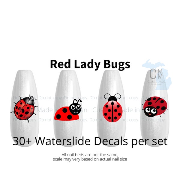 Bug Nail Decals - Etsy