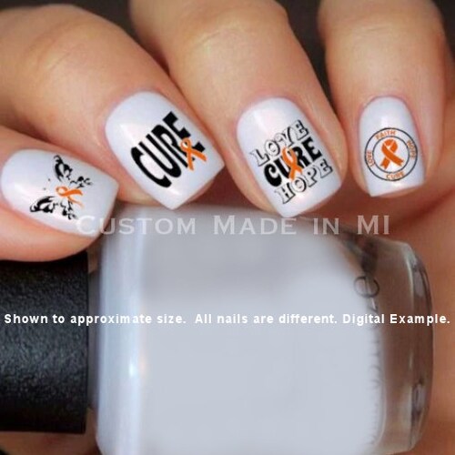 Awareness Nails Adhd Copd Crps Kidney Cancer Leukemia - Etsy