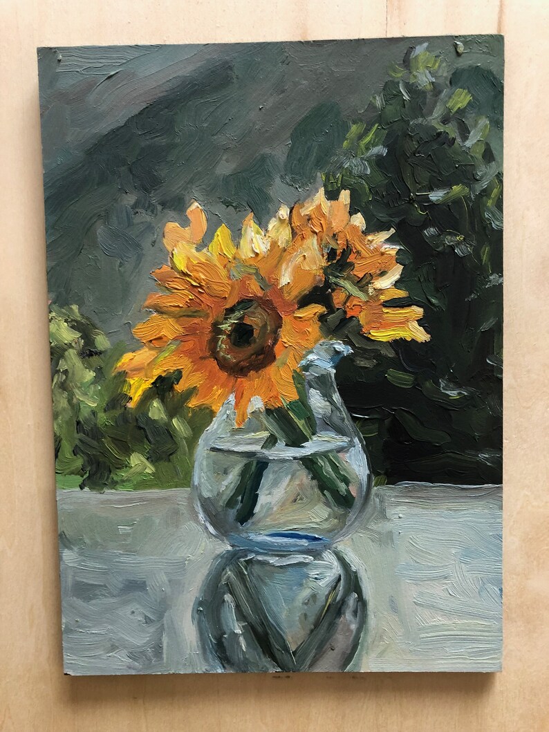 Still Life of Sunflowers - Etsy