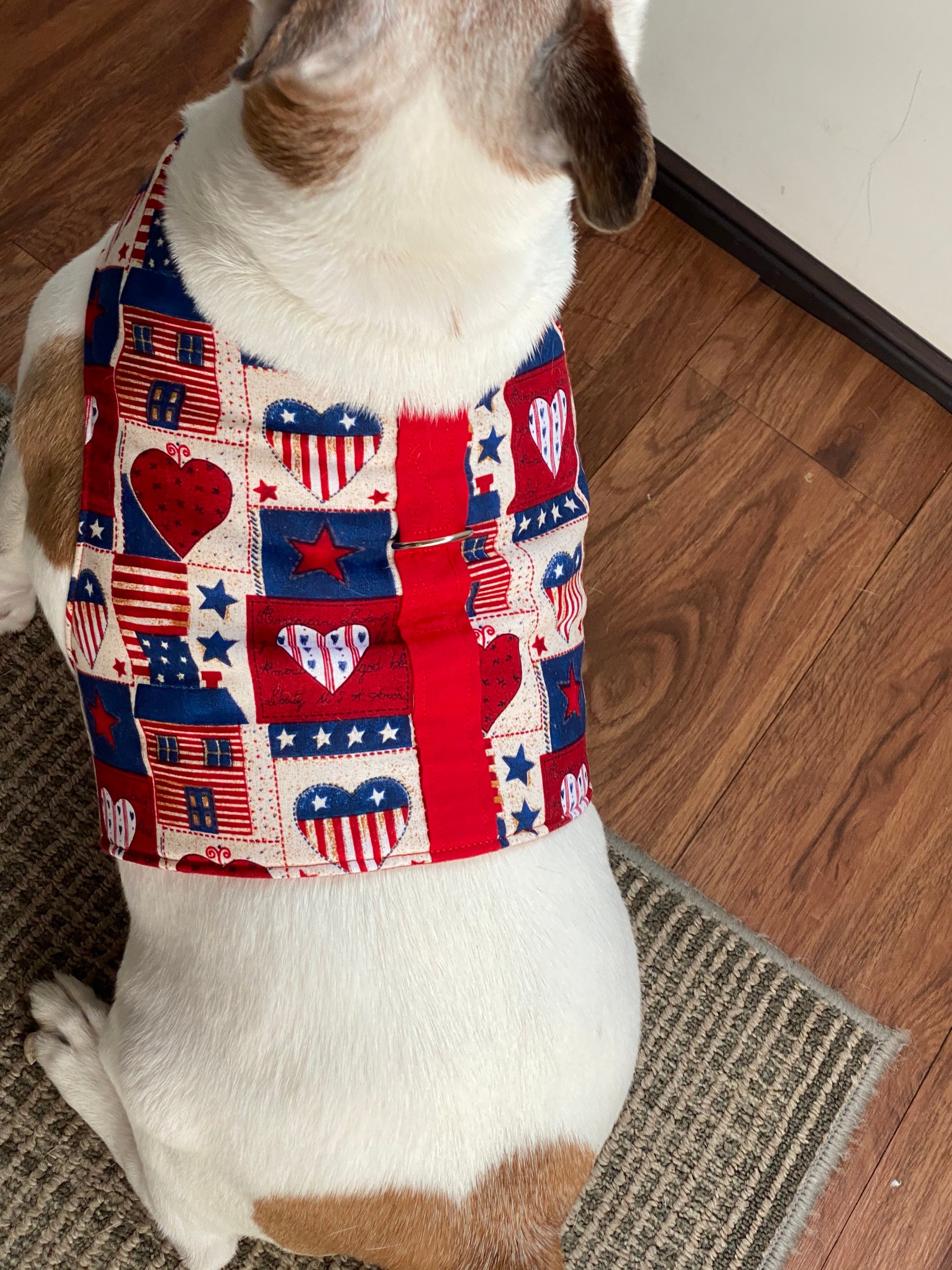 American flag Harness vest. Patriotic harness vest | Etsy