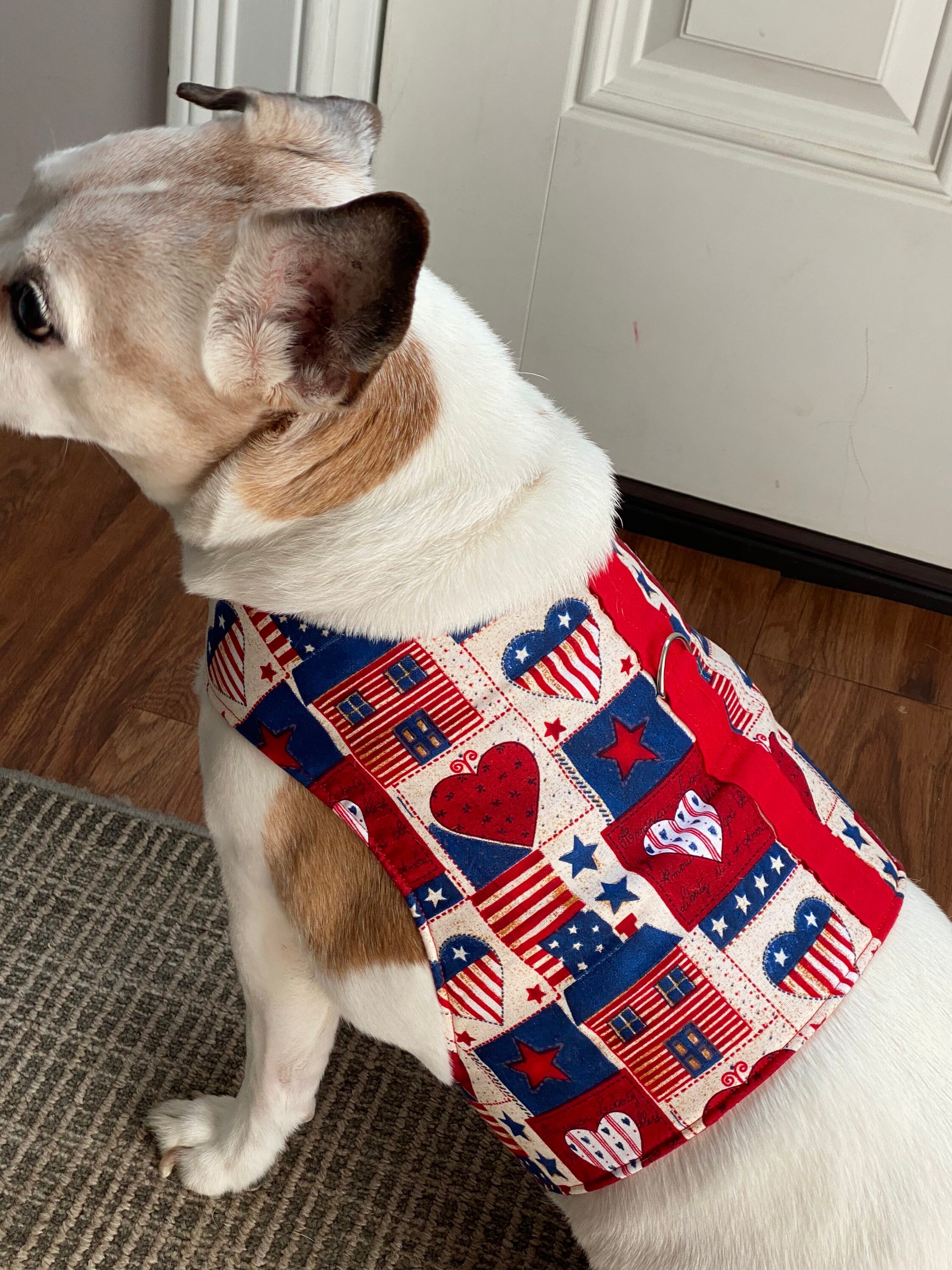 American flag Harness vest. Patriotic harness vest | Etsy