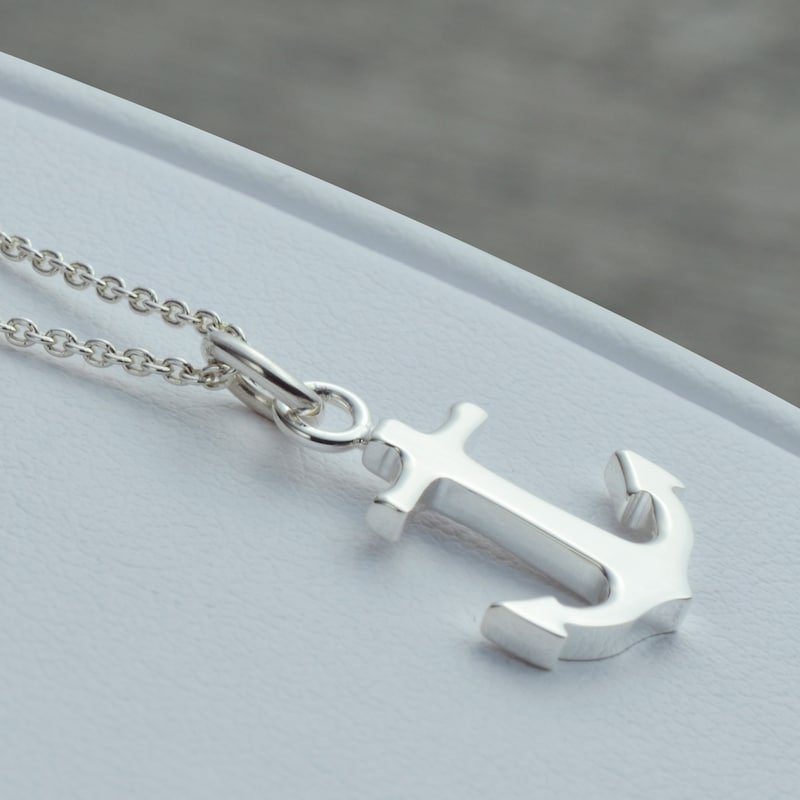 Anchor Necklace - Etsy