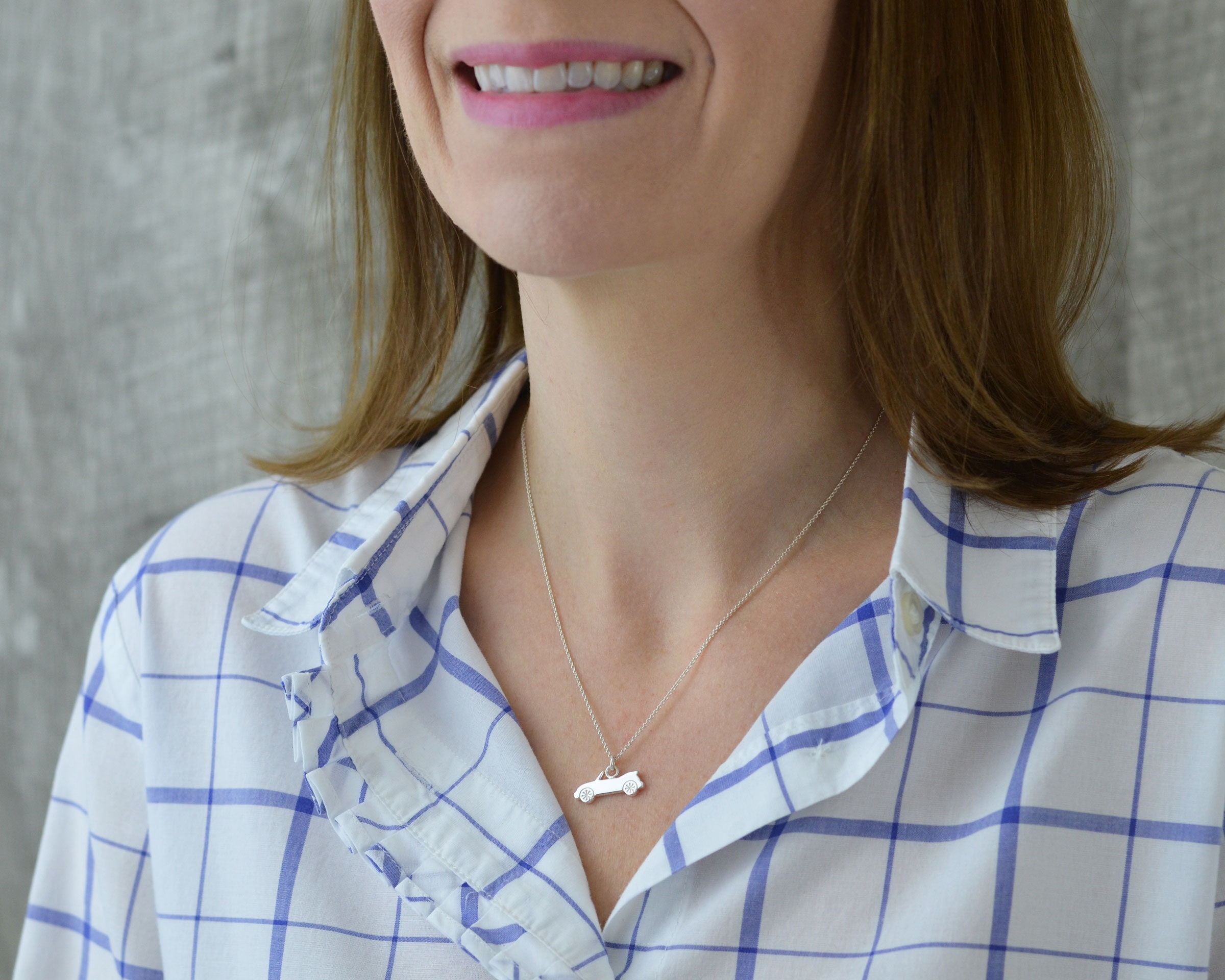 Car Necklace Sterling Silver, Convertible Necklace - Etsy