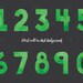 Green Watercolor Numbers Clipart – Hand-painted Graphics (PNG Instant ...