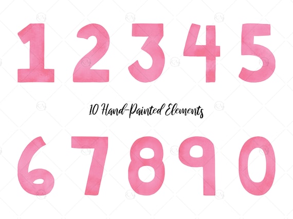 Pink Number One Clip Art