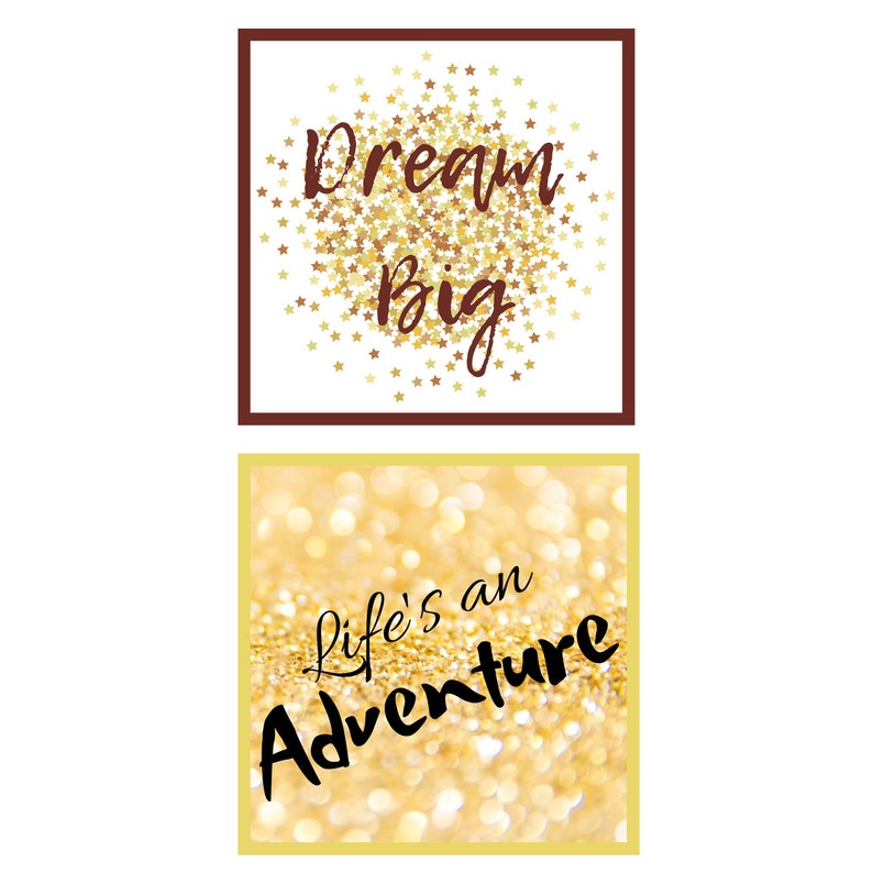 Printable Motivational Quotes Stickers Small 2 inch | Etsy