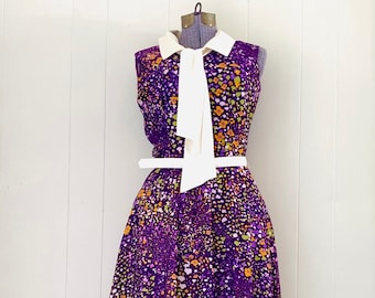 60s Purple Dress - Etsy