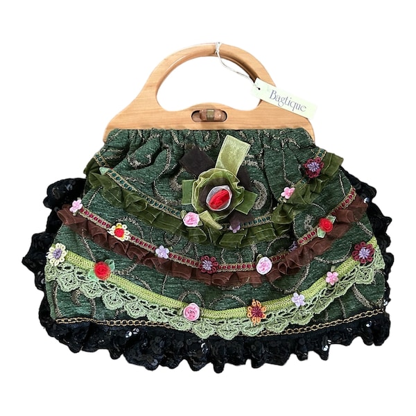 Wooden Handle Bag - Etsy