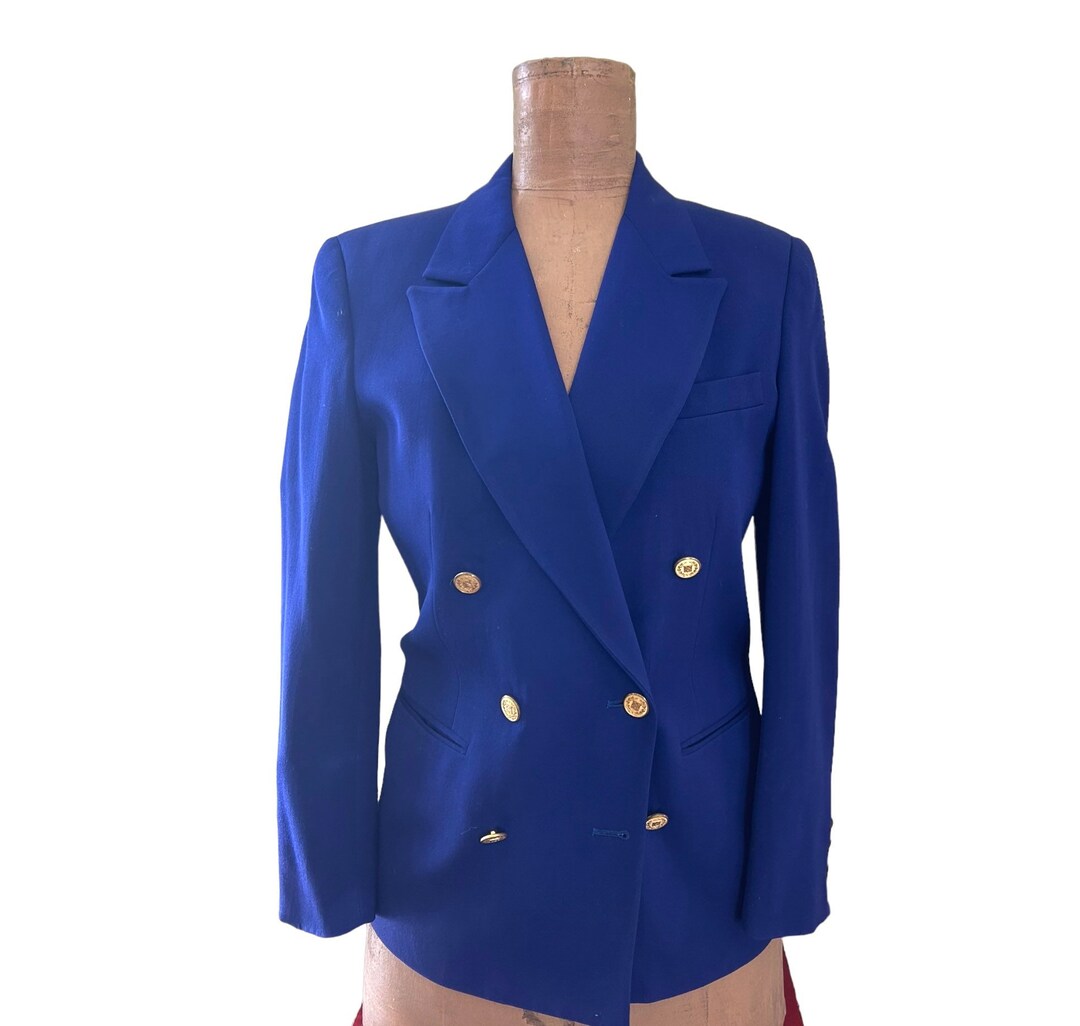 Vintage Mark Shale Blazer: Double Breasted Merino Wool Sport Coat, Men ...