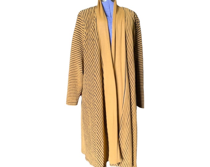 Duster Swing Coat. by Sybil of California. Vintage 1980s. Womens Gold ...