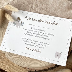 Post von der Zahnfee, Postkarte, Karte, zum ausfüllen, Zahnfee ...