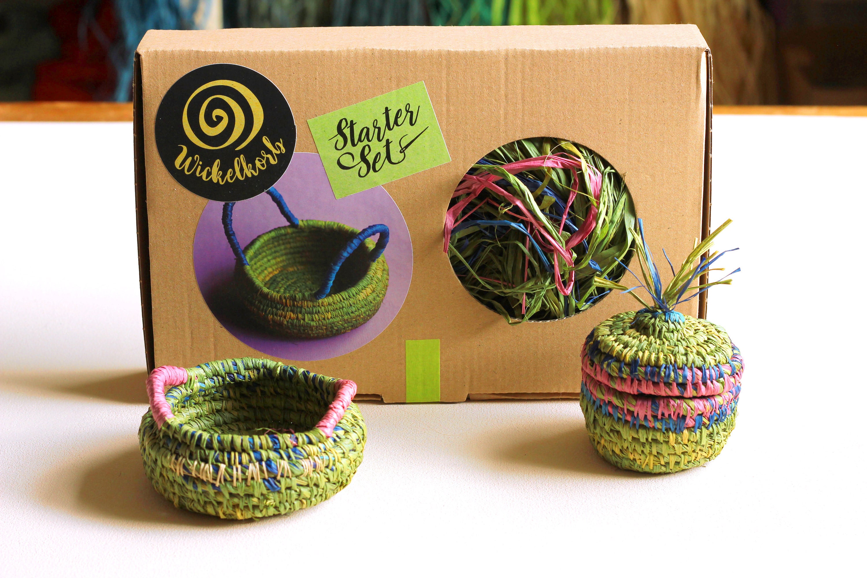 Raffia Coil Basket Kit | DIY Weaving Craft | Basket Making Set | Easter ...