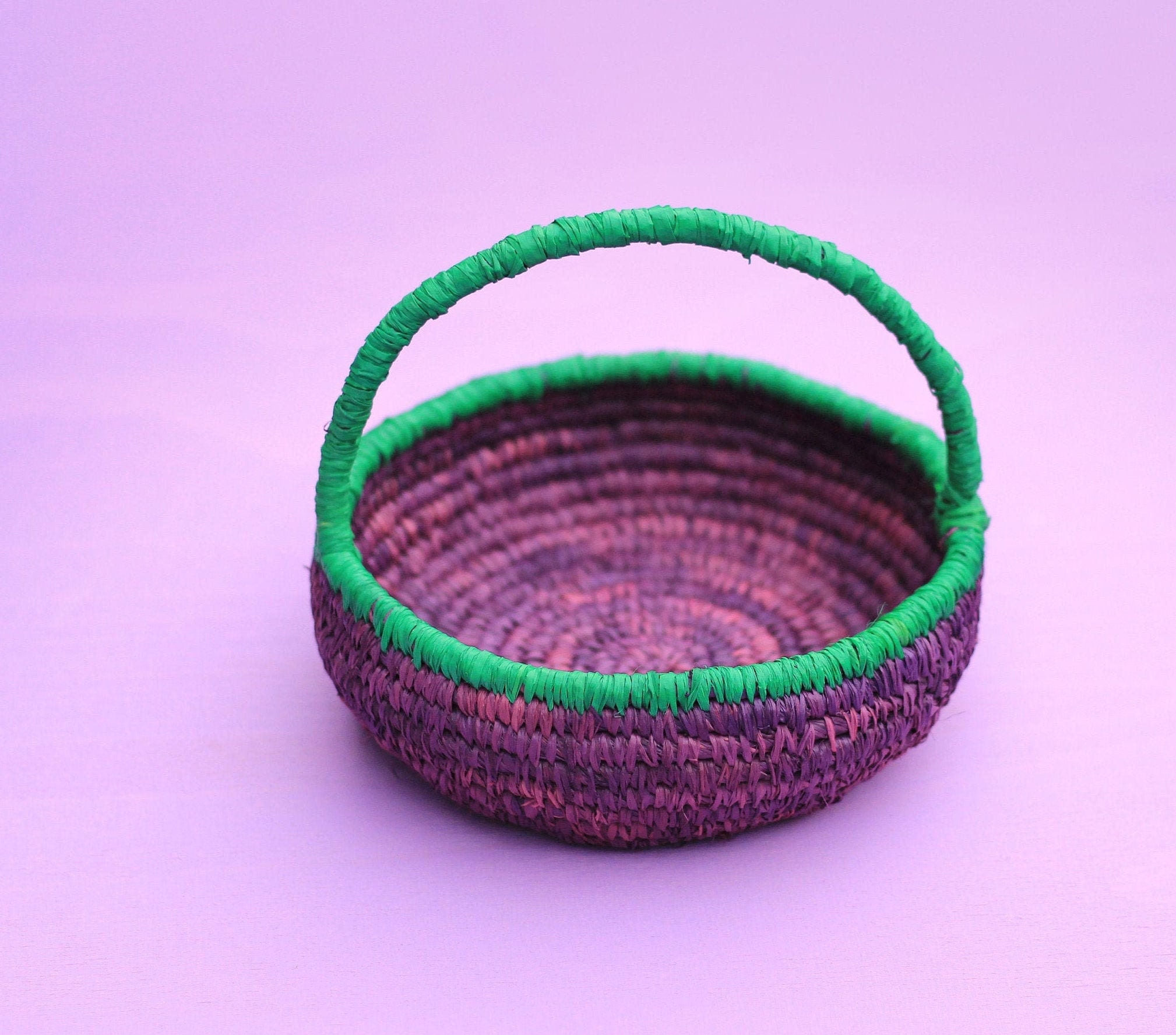 Coil Basket Kit grape DIY Basket Weaving Kit Raffia - Etsy