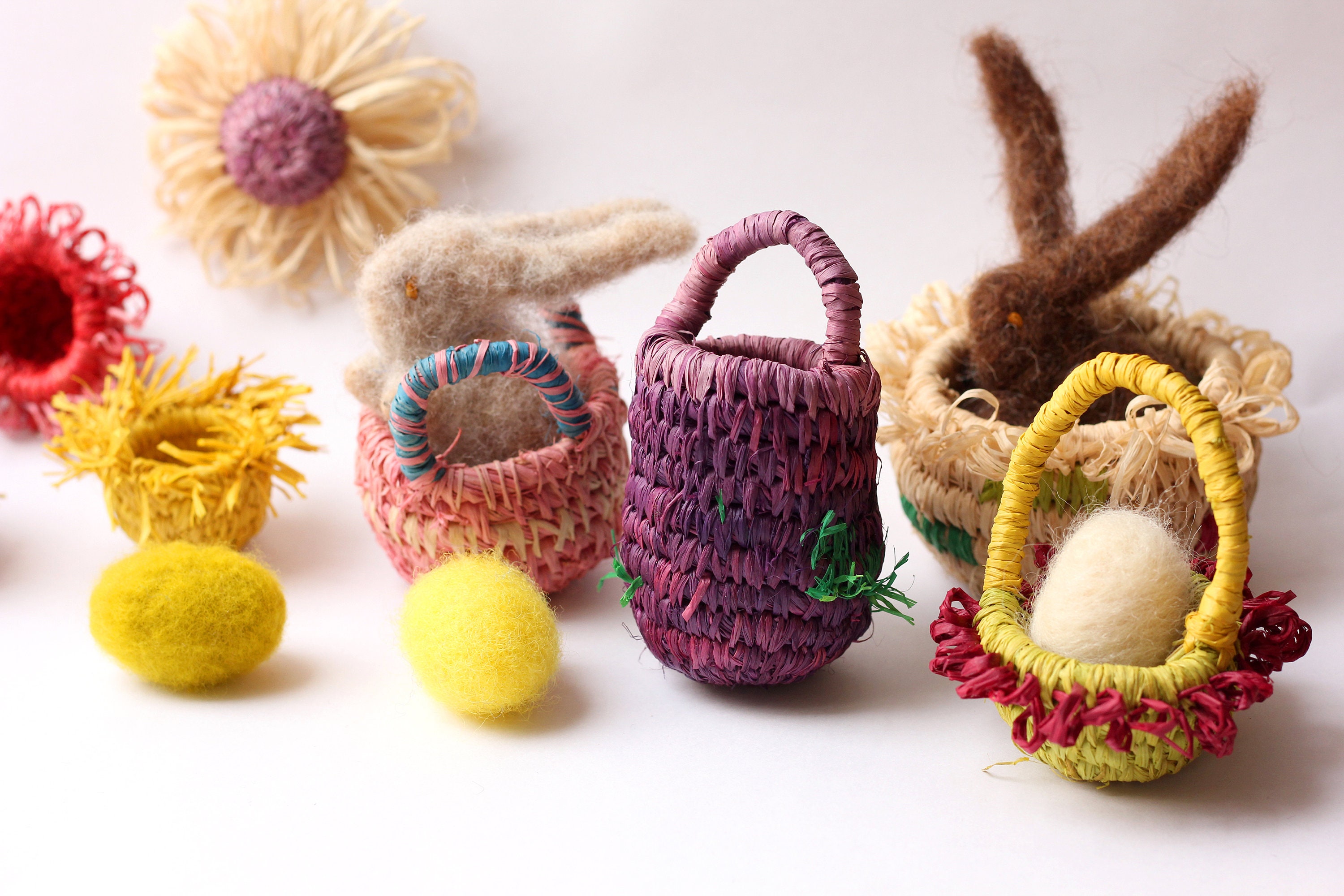 Coil Basket Kit grape DIY Basket Weaving Kit Raffia - Etsy