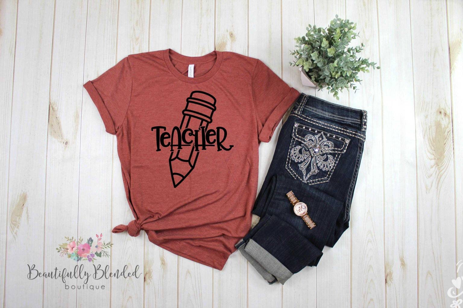 Teacher teacher gift pencil Teacherlife | Etsy