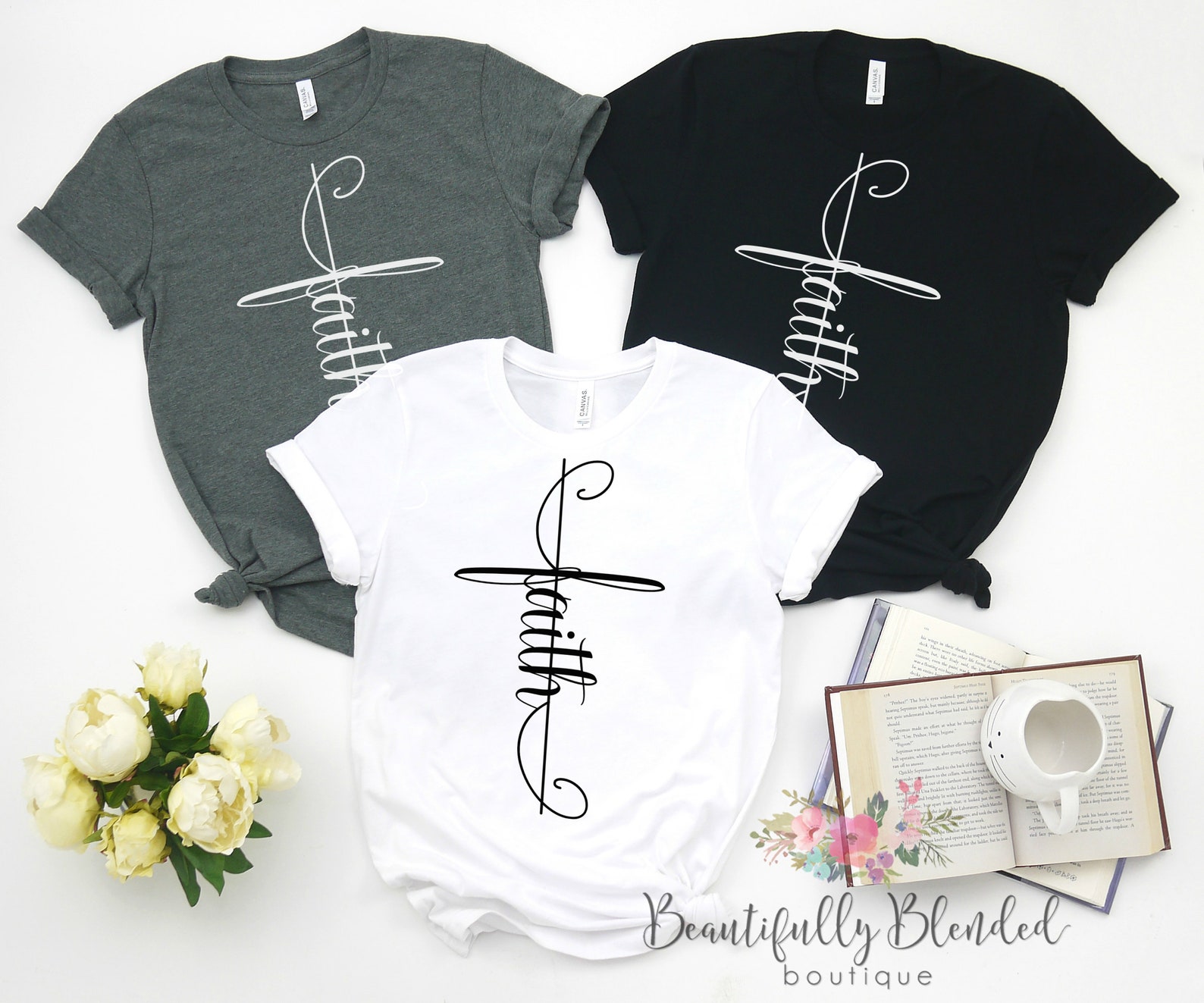 Faith Tee, Faith Cross, Christain Tee, Religious - Etsy