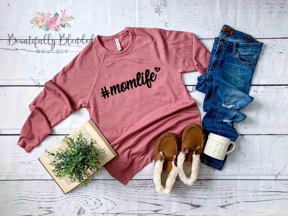 Mom Life, Soft Crew Neck Sweatshirt - Etsy