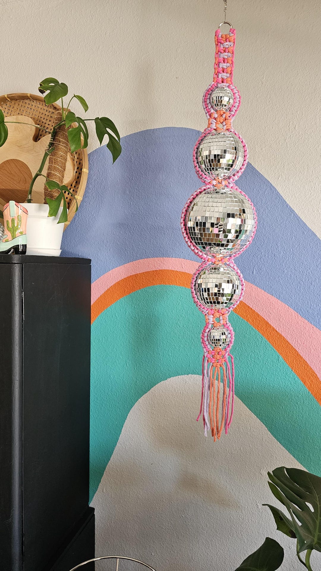 5 Tier Disco Spinner, 24642 - Custom Macrame - Disco Hanger, Disco ...
