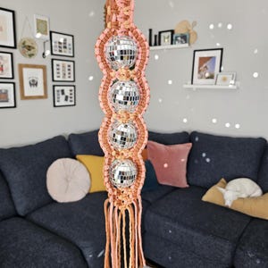 4 Tier Mini Disco Spinner - 2222 - Macrame Disco Hanger - Etsy