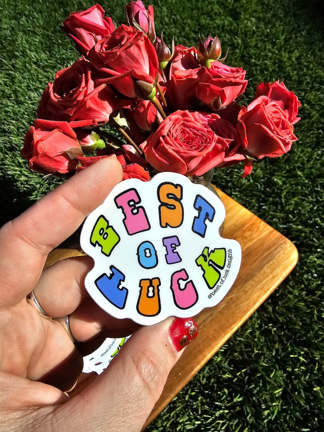Best of Luck Sticker - Etsy