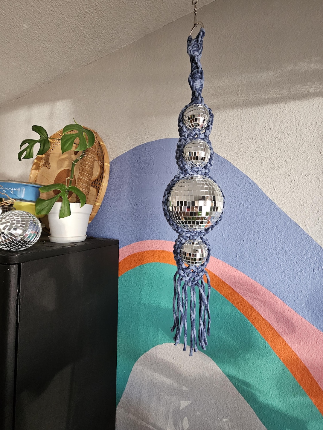 Twist Top 4 Tier Disco Hanger, 2242, Disco Decor, Mirror Ball - Etsy