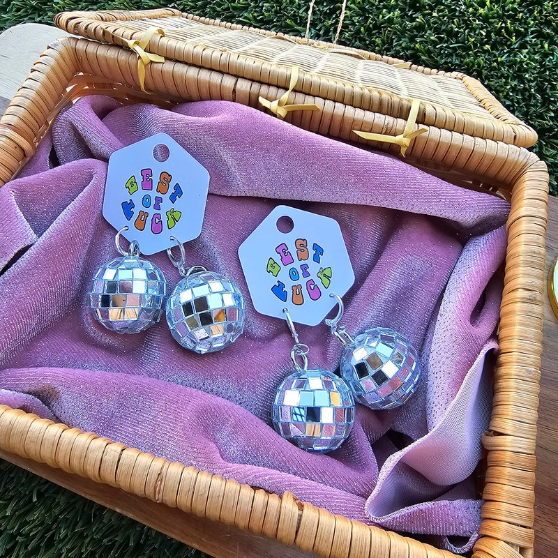 Disco Earrings - Etsy