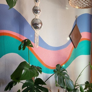 3 Tier Custom Macrame Disco Hanging Disco Spinner, Disco Decor, Disco ...