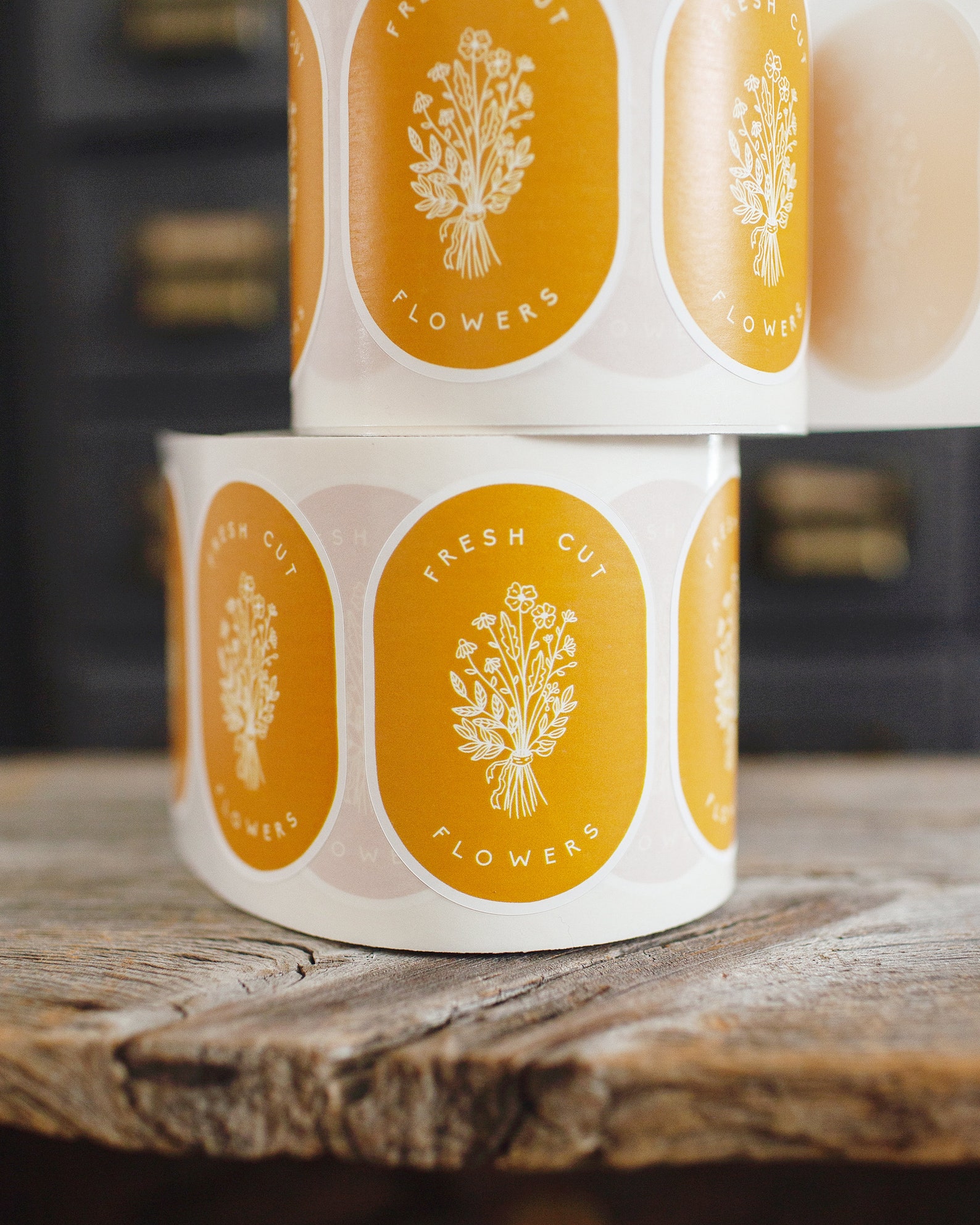 Flower Bouquet Sticker Fresh Cut Flowers Label Floral - Etsy