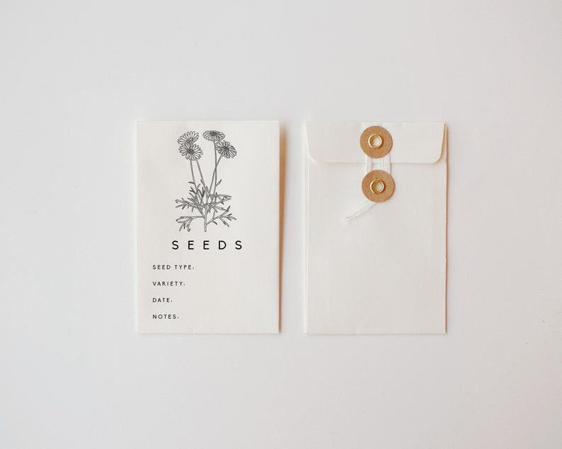 Seed Labels Flower Seed Labeling Stamp for Seed Envelopes - Etsy