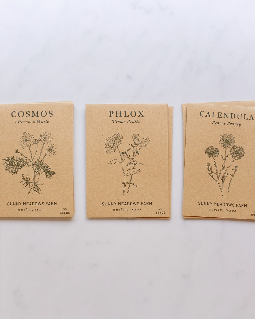 Custom Seed Envelope Design, Seed Design for Cut Flowers, Flower Seed ...