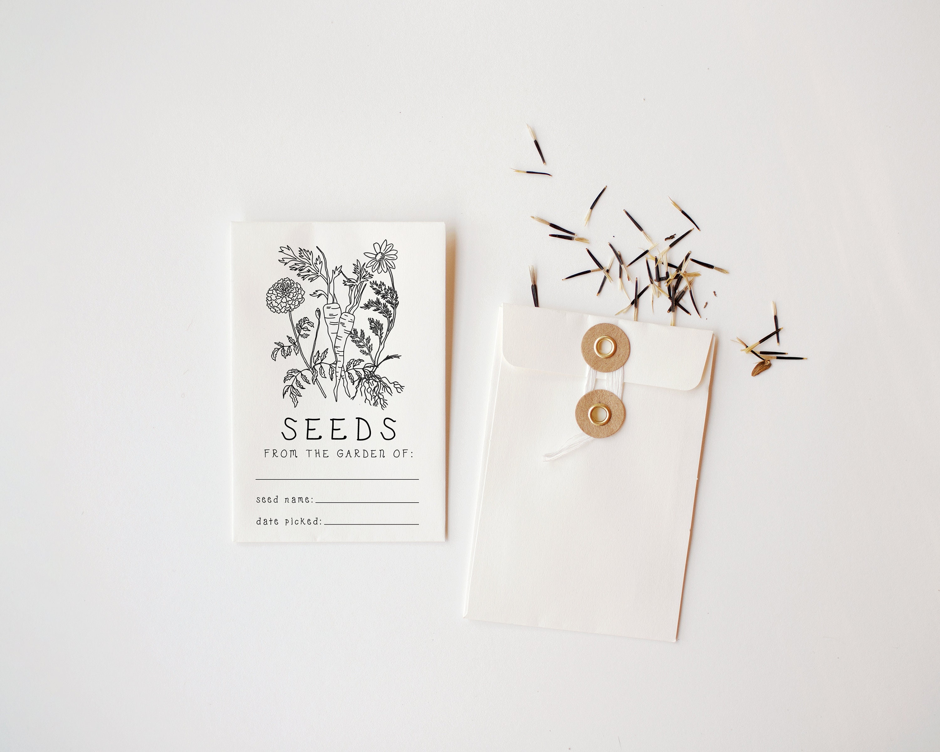 Custom Seed Packet Stamp Wildflower Seed Stamp Seed | Etsy