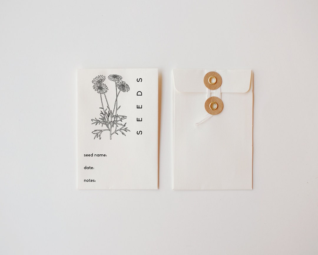 Seed Labels, Flower Seed Labeling, Stamp for Seed Envelopes, Labels for ...