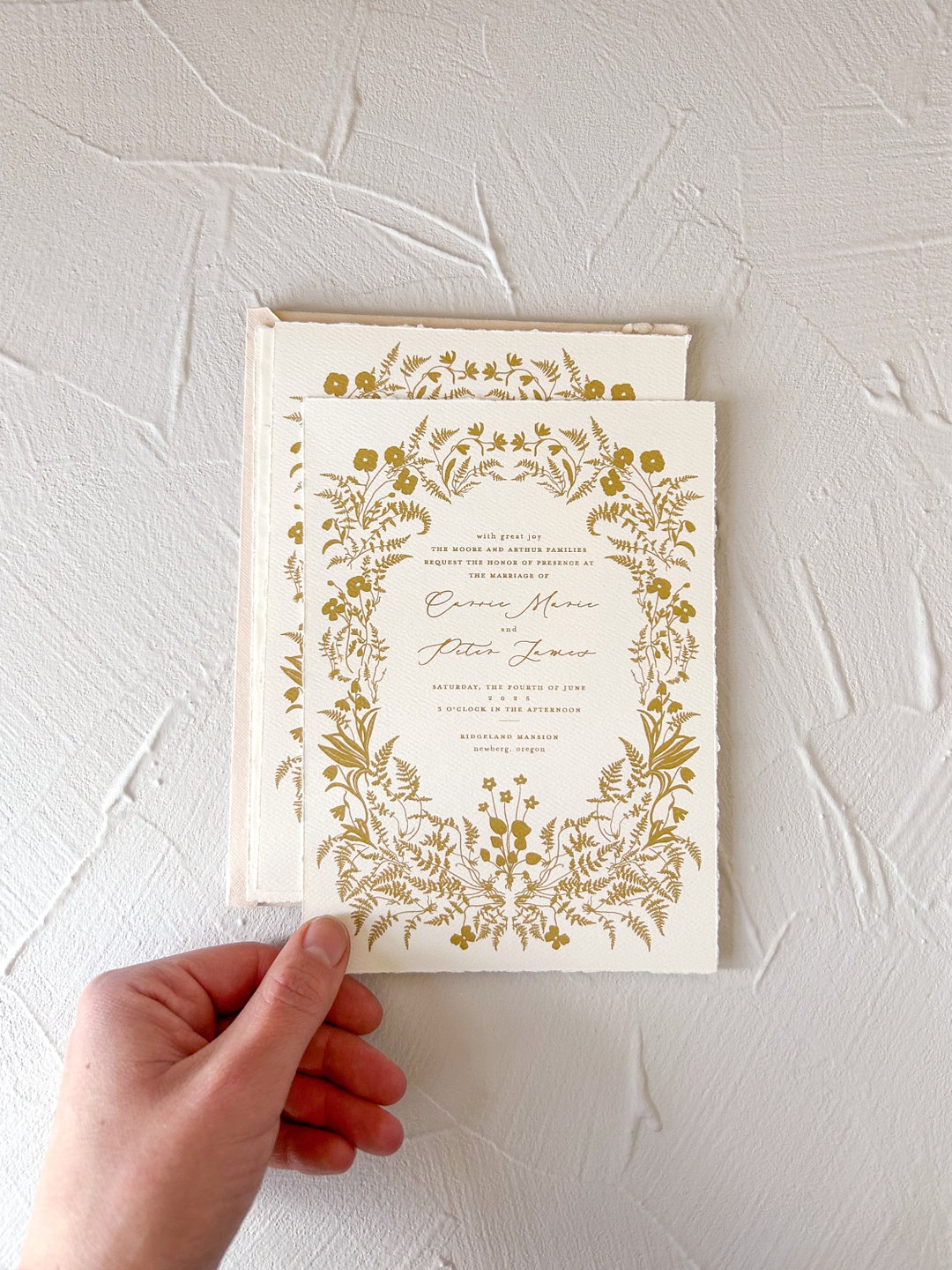 DIGITAL FILE | Wedding Invitation, Alpine Meadow Suite, Botanical ...