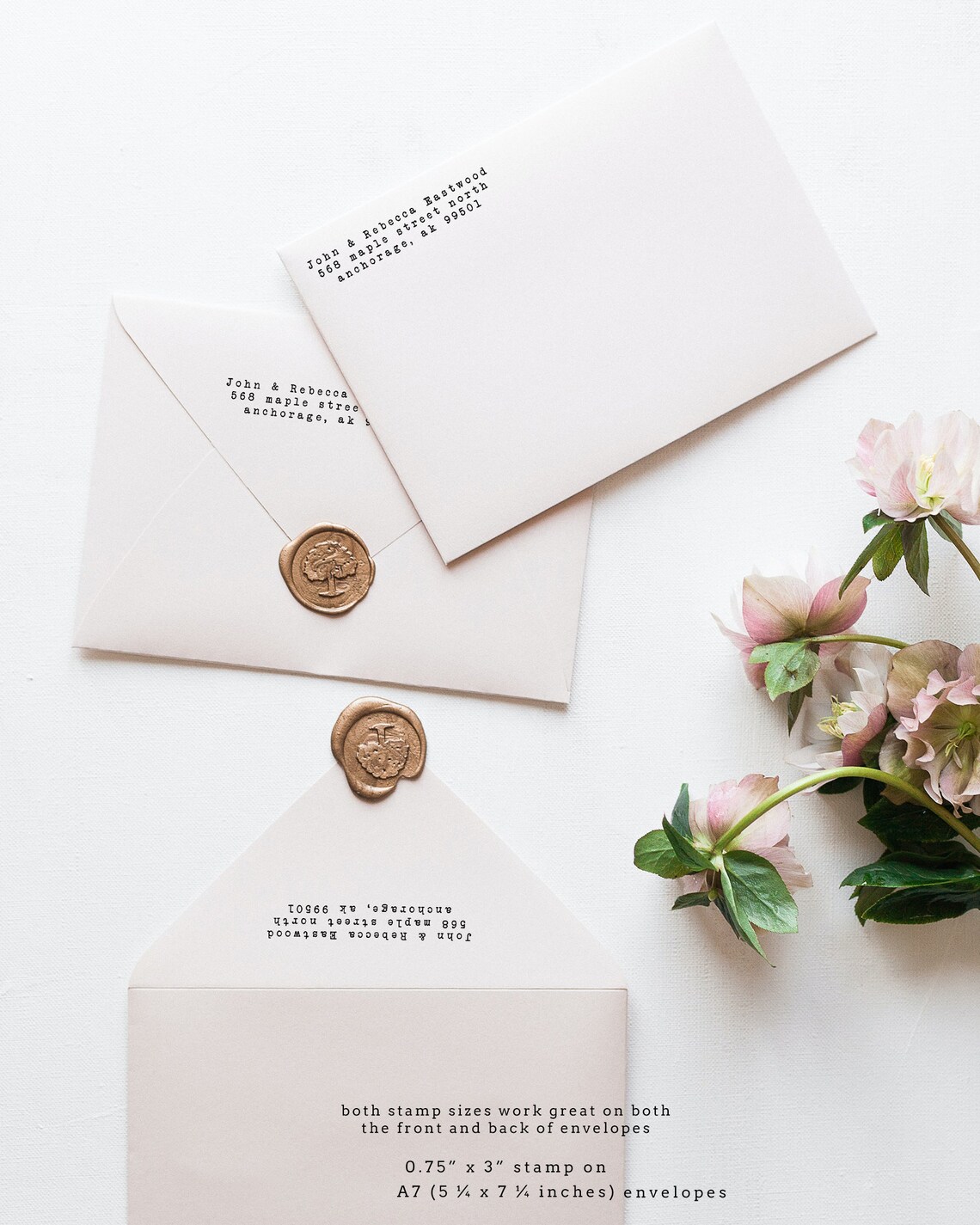 Minimalist Return Address Stamp | Custom Return Address Stamp | Simple ...
